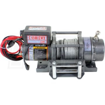 DK2 Warrior C4500 EWX 12-Volt 4 500LB Electric Portable Utility Winch ...
